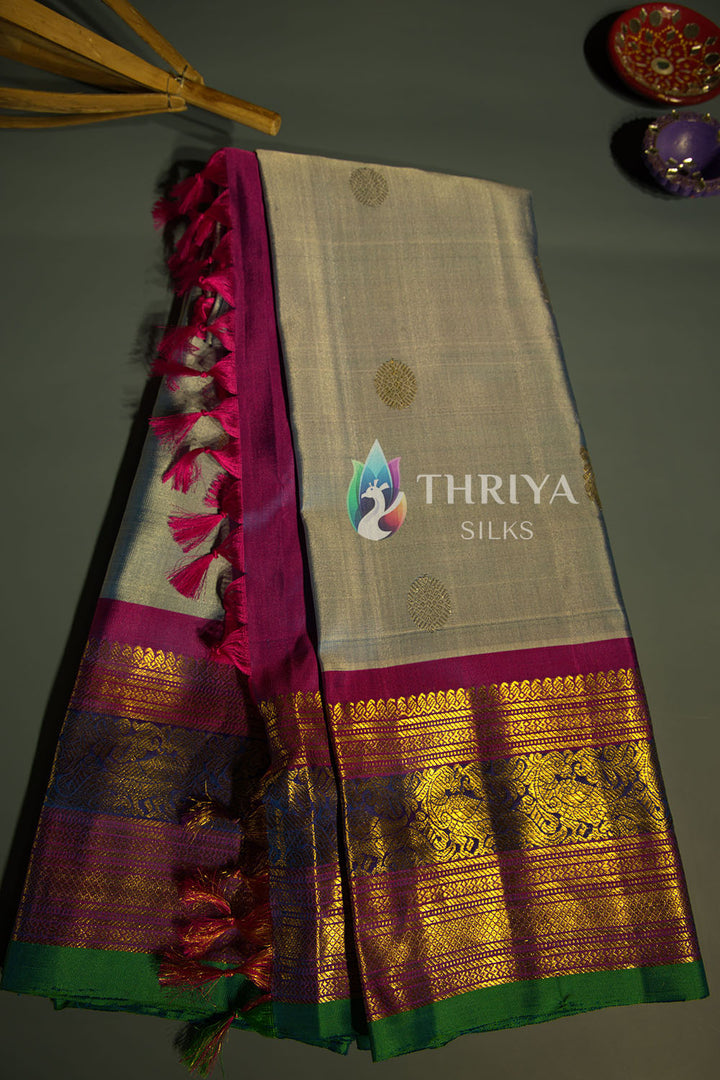 Shop Pure Zari Handwoven Kanchipuram Silk Sarees Online in Bangalore ...